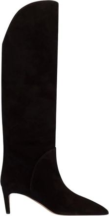 PARIS TEXAS Femme, Chaussures, Brun, Taille: 40 EU Gaia 60 Bottes &agrave; Talons Aiguilles en Daim
