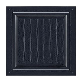 Officine G&eacute;n&eacute;rale Wool Jacquard Scarf - Navy