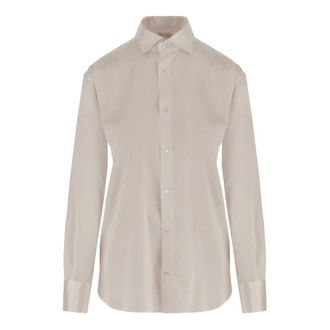 Her Shirt Chemise en soie stretch - Femme - Blouses et Chemises - Beige - Taille: 44 FR