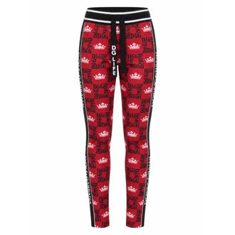 Dolce & Gabbana Sport-Leggings - - Trousers - Damen - Rot - 2XS