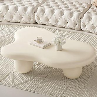 Generic Table basse moderne avec 3 pieds en forme de boule pour salon ou chambre &agrave; coucher, montage facile