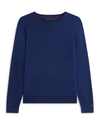Tommy Hilfiger Leichter Strick-Pullover mit Lyocell und Logo-Stickerei in