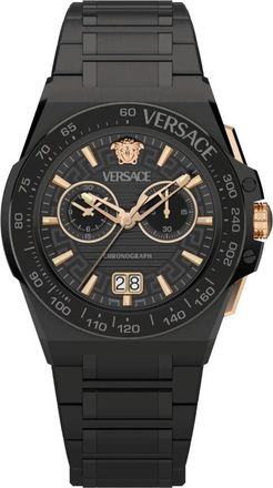 Versace Greca Reaction Chronograph - - Accessories - Herren - Schwarzk - ONE SIZE