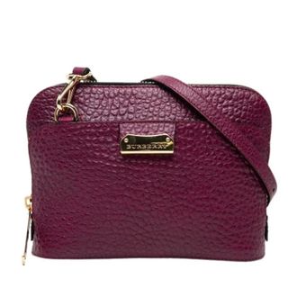 Burberry Sac bandouli&egrave;re Harrogate Pre-owned - Femme - Pre-owned - Violet - Taille: ONE Size