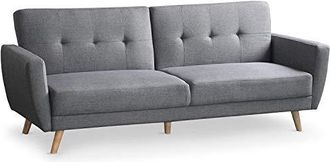 Menzzo Refresha Sofa, Stoff, Hellgrau, 220