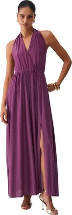 Liu Jo Femme, Robes, Violet, Taille: 36 FR Abito lungo in lurex