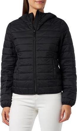Benetton Blouson 2twddn024 Veste rembourrée, Noir 100, L Femme