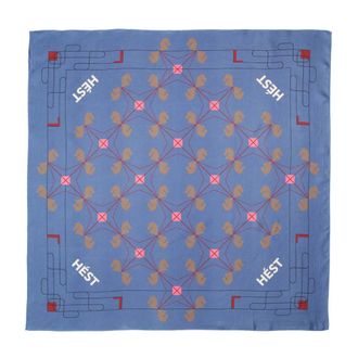 H&eacute;st Silky Scarves - - Accessories - Damen - Blau - ONE SIZE