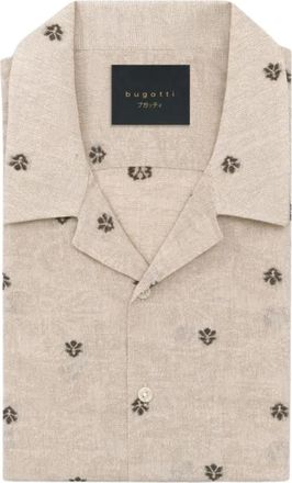 Bugatti Homme, Chemises, Brun, Taille: XL Freizeithemd 1/2 Arm