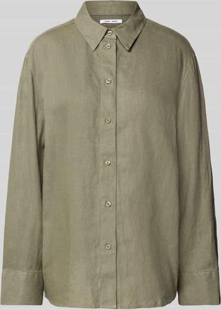 Sams&oslash;e & Sams&oslash;e Regular Fit Leinenbluse mit Knopfleiste Modell SANOT