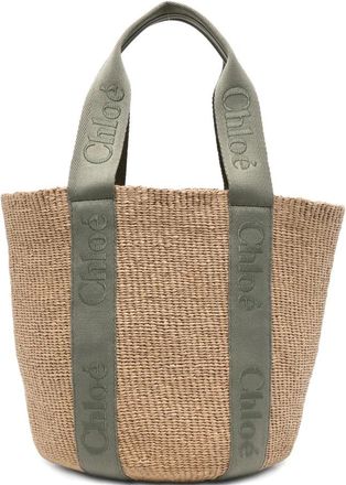 Chlo&eacute; Femme, Sacs, Beige, Taille: ONE Size Basket Tote