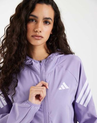 adidas adidas Performance - Adi365 - Veste de course &agrave; logo embl&eacute;matique - Lilas magique-Violet
