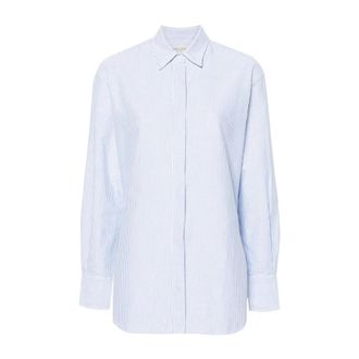 Golden Goose Gestreiftes Hemd - - Blouses & Shirts - Damen - Wei&szlig; - S
