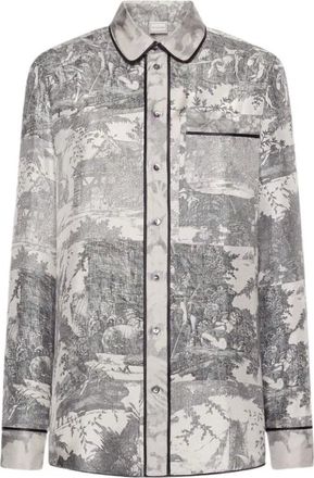 Pierre-Louis Mascia Femme, Blouses et Chemises, Gris, Taille: 40 FR Aloegum Shirt