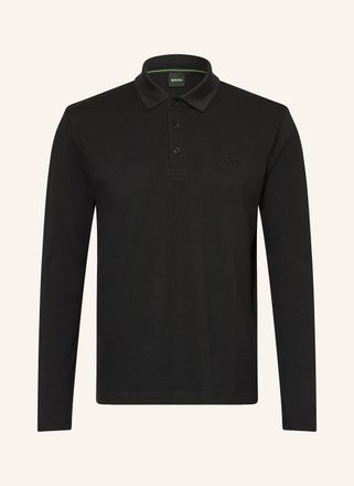 HUGO BOSS Piqu&eacute;-Poloshirt Plisy Regular Fit schwarz