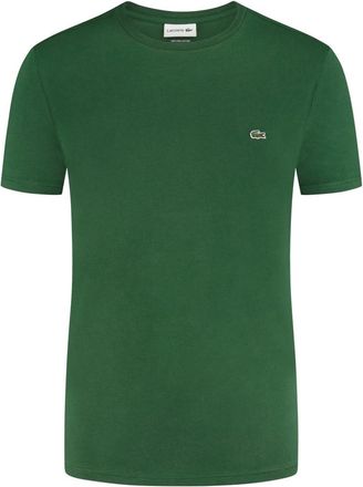 Lacoste T-Shirt aus Pima-Baumwolle mit Logo-Aufn&auml;her in