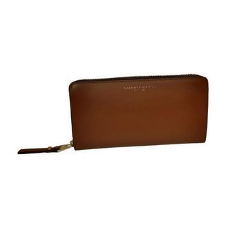 Gianni Chiarini Braunes Portemonnaie mit Rei&szlig;verschluss aus Leder - - Accessories - Damen - Braun - ONE SIZE