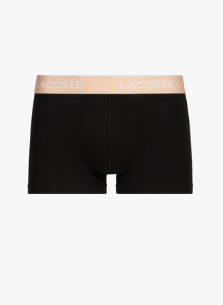Lacoste Lot de 3 boxers en coton m&eacute;lang&eacute;