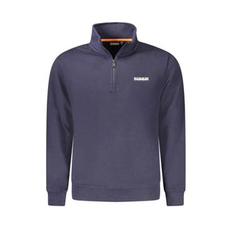 Napapijri Blauer Baumwoll Herren Pullover - - Sweatshirts & Hoodies - Herren - Blau - L