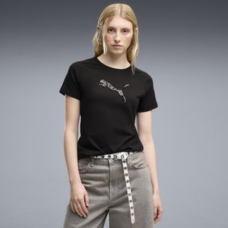 Puma T-shirt Essentials Sequins Femme, V&ecirc;tements, Noir, XL