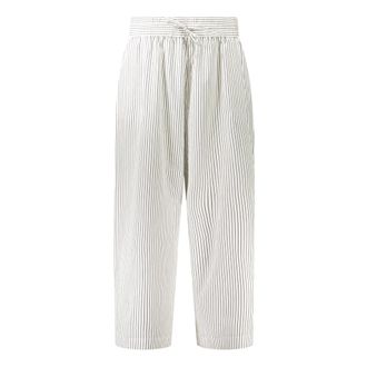 Max Mara Femme, Pantalons, Blanc, Taille: 40 FR Nigra Striped Pantalons
