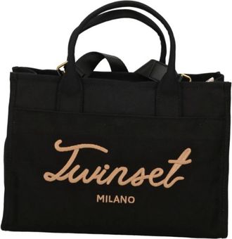 Twinset Femme, Sacs, Noir, Taille: ONE Size Sac en tissu sable