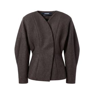 Jacquemus La Veste Paloma - Femme - Vestes - Brun - Taille: 34 FR