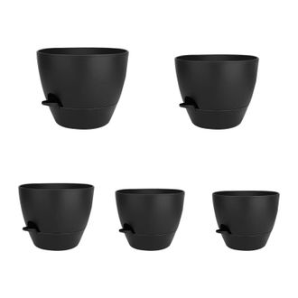 Generic Automatische Bew&auml;sserungst&ouml;pfe - Pflanzgef&auml;&szlig;e f&uuml;r den Innenbereich, automatisches Bew&auml;sserungssystem, langlebiges Keramikdesign mit Ablaufl&ouml;chern | Be