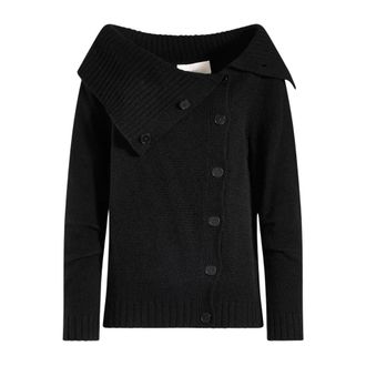 Circus Hotel Femme, Pulls, Noir, Taille: 36 FR Cardigan Over