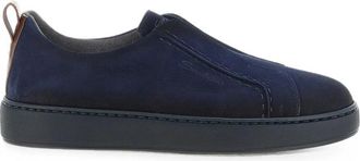 Santoni Victory Leather Slip-on Sneakers