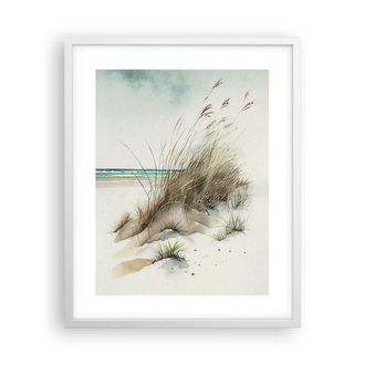 Arttor Poster Wei&szlig;rahmen Deko 40x50cm D&uuml;nen Strand Boho Wandposter Art Prints Wanddeko Bild Wand Kunstdruck Wandbilder Dekoration Wohnzimmer Schlafzimmer K&uuml;c