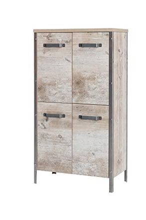 Schildmeyer Unterschrank 119966 Isola, 30x32.5x88 cm, wei&szlig;