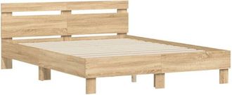 vidaXL Cadre de lit sans matelas ch&ecirc;ne sonoma 150x200 cm vidaXL