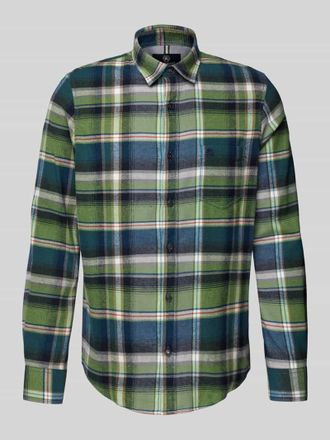 Lerros Regular Fit Freizeithemd mit Label-Stitching