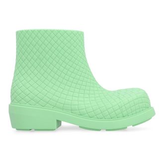 Bottega Veneta Feuerwehrmann Stiefeletten mit Intrecciato-Detail - - Shoes - Damen - Gr&uuml;n - 35 EU