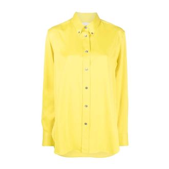 STUDIO NICHOLSON Bissett Classic Fitted Shirt - - Blouses & Shirts - Damen - Gelb - XS