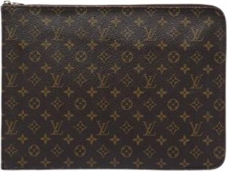 Louis Vuitton Pre-owned Poche Documents Portfolio - Femme - Pre-owned - Brun - Taille: ONE Size