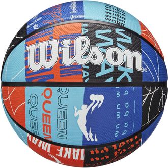 Wilson WNBA Heir DNA Outdoor Basketball, 6, Blau/Orange