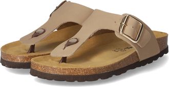 Beliana Damen Pantolette in beige - Gr. 38