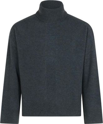 Emporio Armani Homme, Pulls, Vert, Taille: S Pull col roul&eacute; en m&eacute;lange de laine