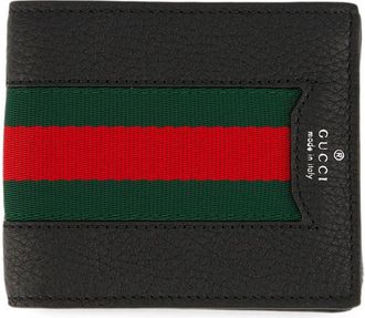 Gucci Web-stripe Leather Wallet