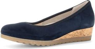 Gabor Ballerines classiques pour femme, Bleu fonc&eacute; 46, 42 EU