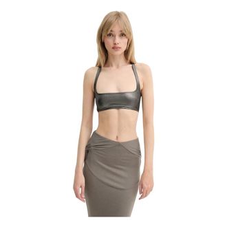 Rick Owens &Auml;rmellose Oberteile - - Tops - Damen - Grau - M