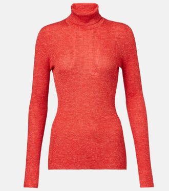 Gabriela Hearst Rollkragenpullover Aldona aus Kaschmir, Seide und Hanf