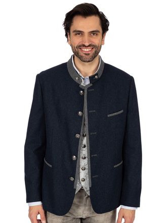 Stockerpoint Herren Quintus Trachtenjanker, blau stein, 56