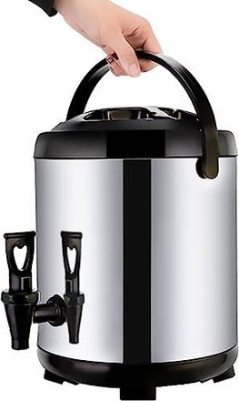 Generic Urne de traiteur, 6 L/8 L/10 L/12 L/16 L/20 L Distributeur deau chaude avec robinet, seau isotherme en acier inoxydable pour eau chaude et boissons, 6