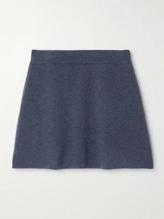 Lisa Yang Mini-jupe En Cachemire Clare - Bleu