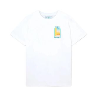 Casablanca LArc Color&eacute; T-Shirt - - Tops - Herren - Wei&szlig; - 2XL