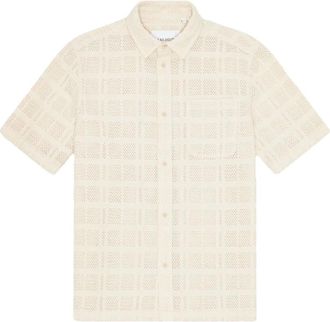 Les Deux Homme, Chemises, Beige, Taille: XL Charlie SS Shirt