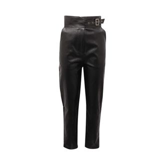 Twinset Vegane Lederhose Schwarz Modell 222Tt2018 - - Trousers - Damen - Schwarzk - XS